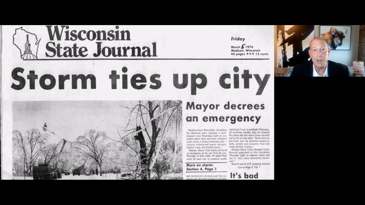 The Ice Storm Sale of 1976 - Instant Sales Training